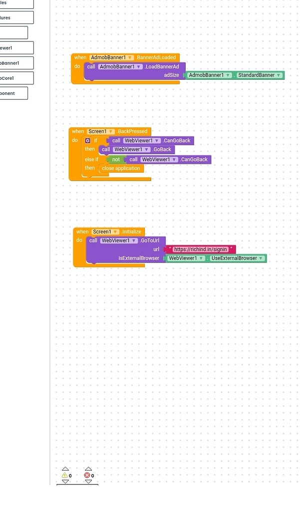I Have Created A APP But after download .apk file and install .apk app ...