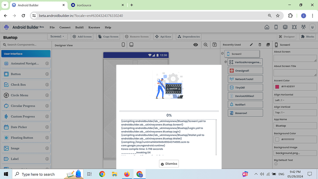 Cannot build apk - Discussion - Android Builder Community