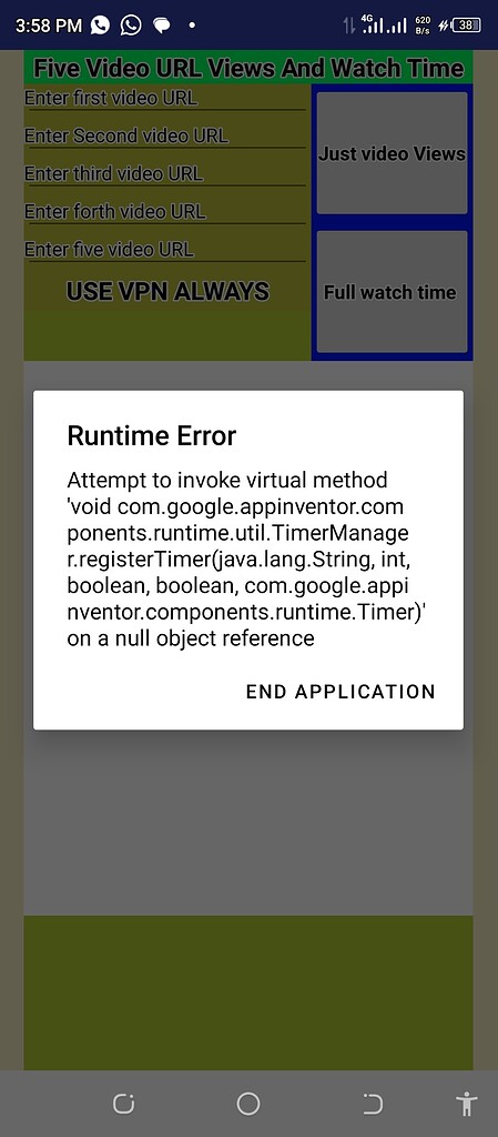 How I open another screen with timer the timer are not working - Discussion - Android Builder ...