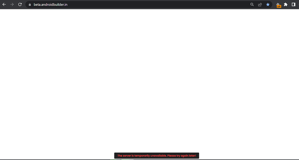 New Server Not Work Discussion Android