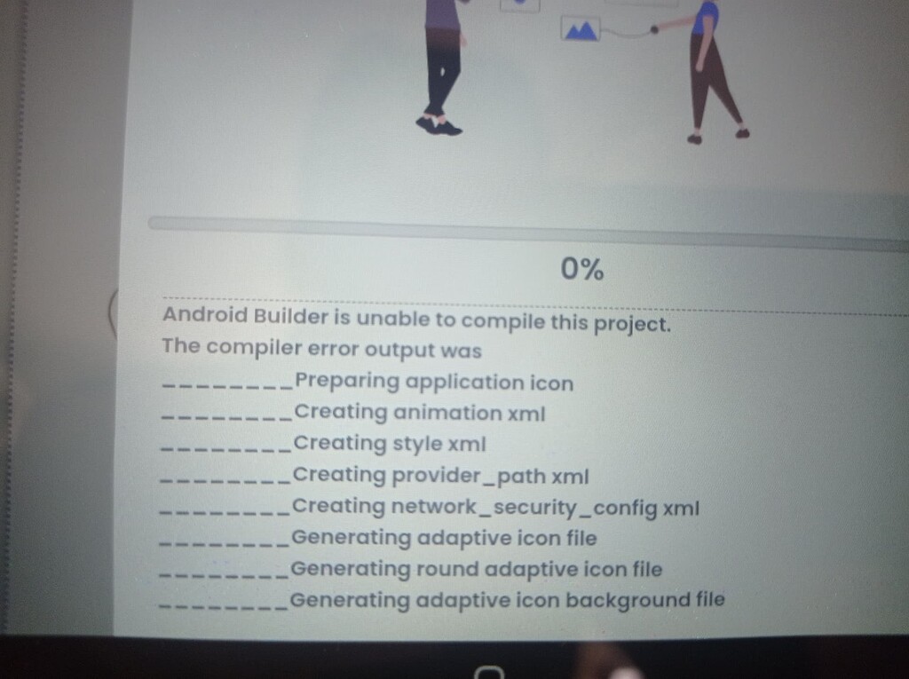 Error while creating apk file - Discussion - Android Builder Community